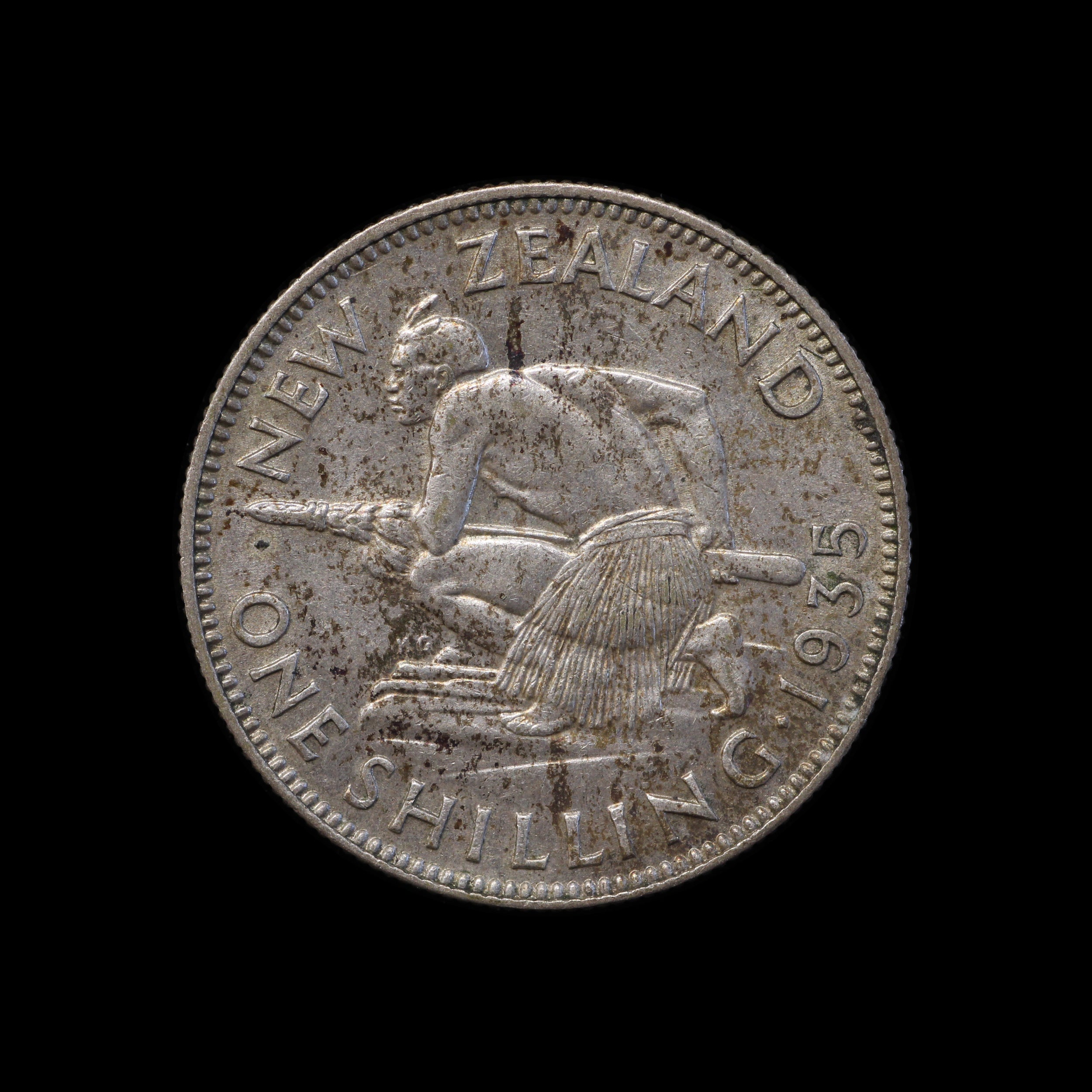 New Zealand 1935 Shilling – Mowbray Collectables